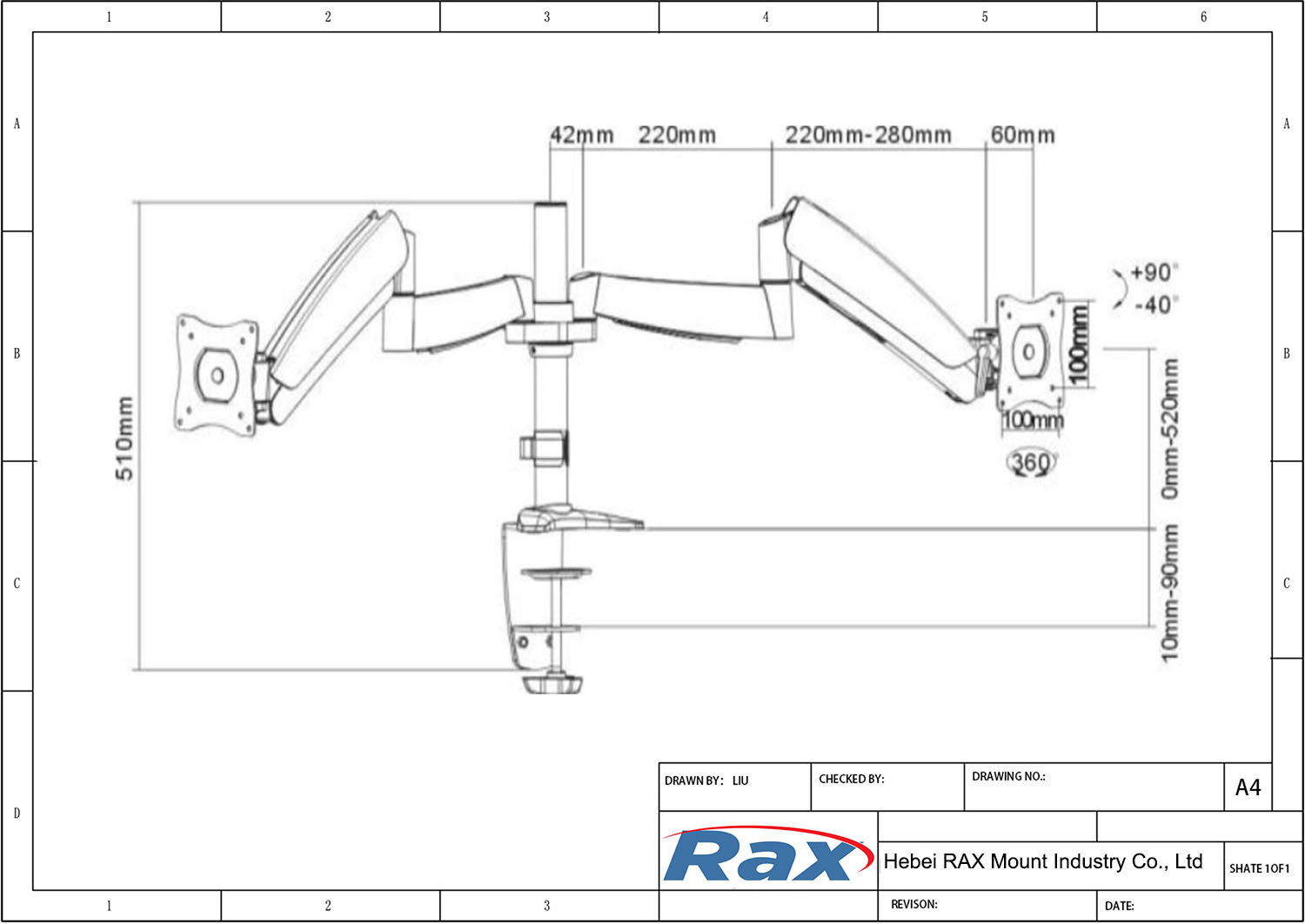 Dual Monitor Arm Manufacturer and Supplier
